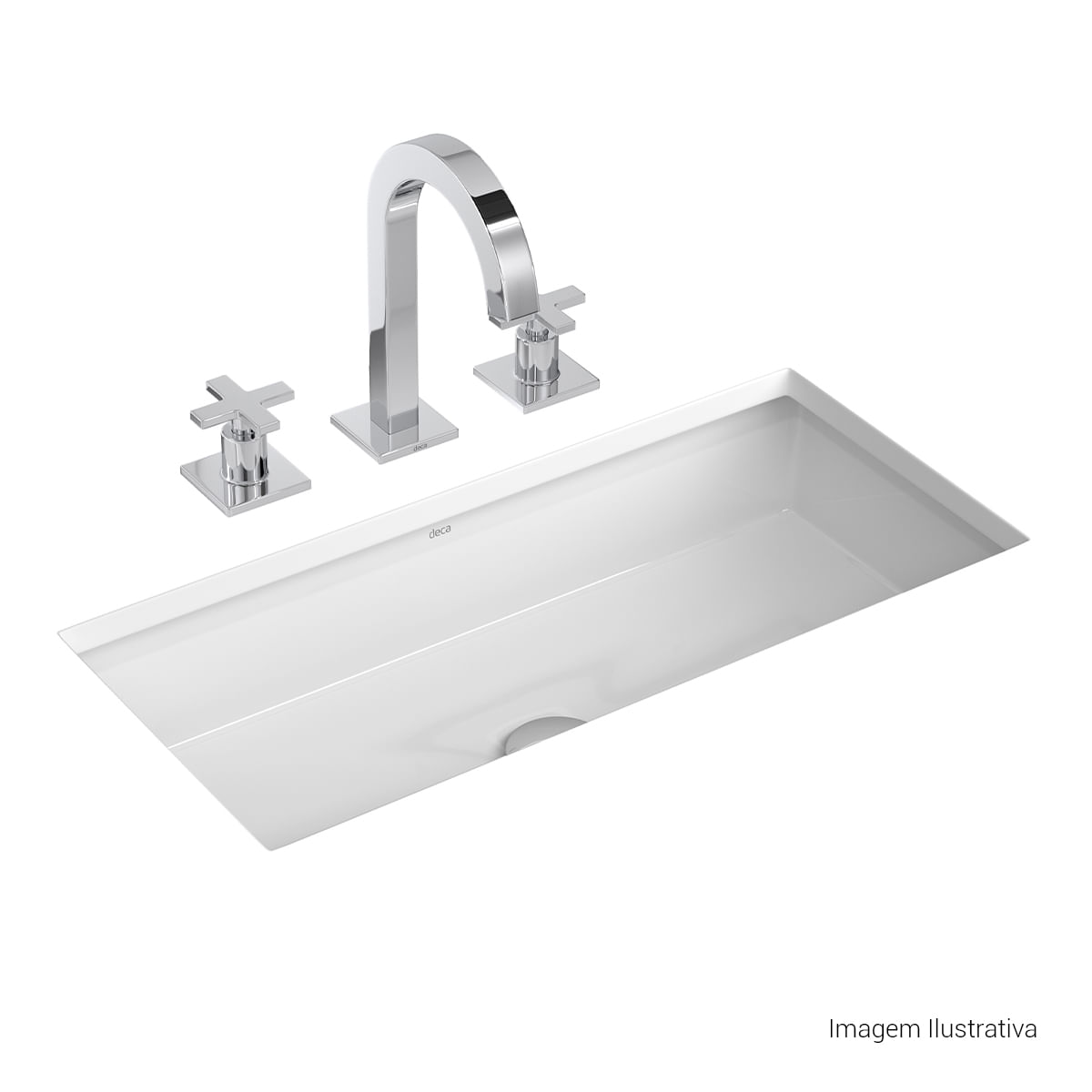 Cuba de Embutir Retangular Branca: Compre Online | Deca