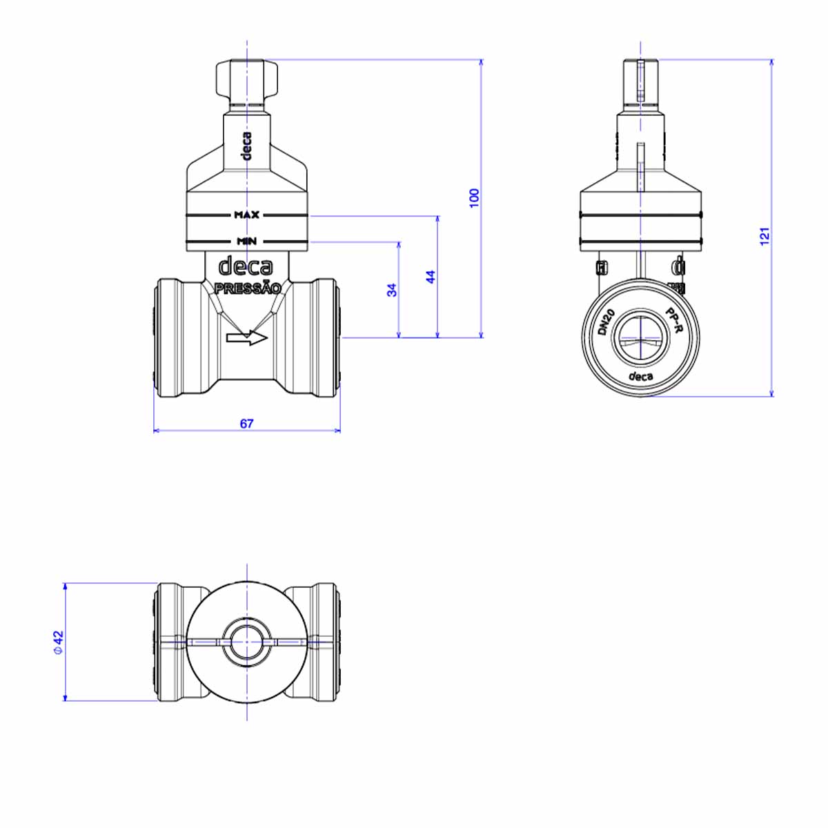Base Registro de Pressão Mvs para Ppr 20MM | Deca